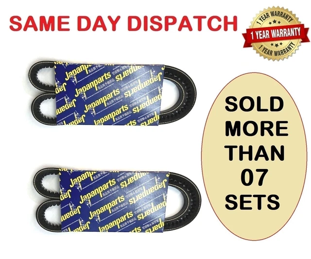 2 X Fan Belt Alternator Belt For Mitsubishi Pajero Shogun Sport 2 8td