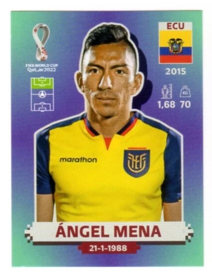 STICKER PANINI FIFA World Cup QATAR 2022 #ECU 17 Angel MENA Ecuador EUR 1,00 - PicClick FR