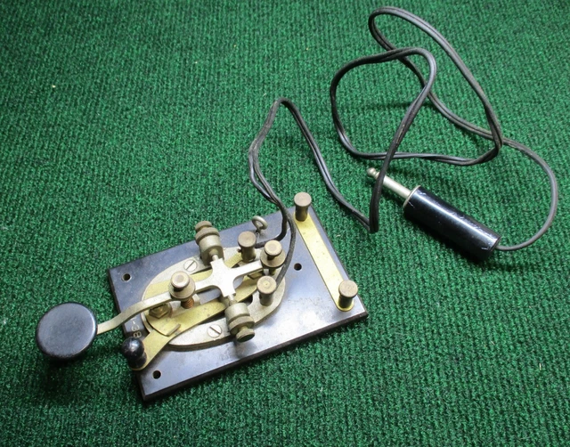 VINTAGE J-38 MILITARY Telegraph Key Keyer Morse Code WWII Signal Corps ...