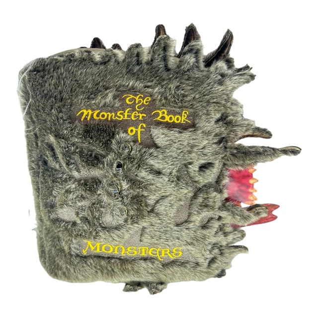 HARRY POTTER THE Monster Book Of Monsters Stuffed Plush The Noble ...