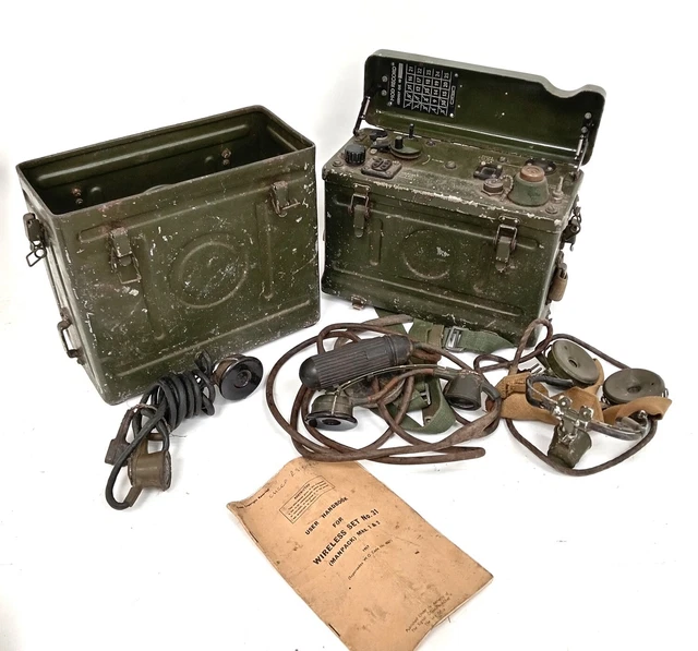 VINTAGE BRITISH ARMY WWII Wireless Communication Set N0. 31 ZA 51101MK ...