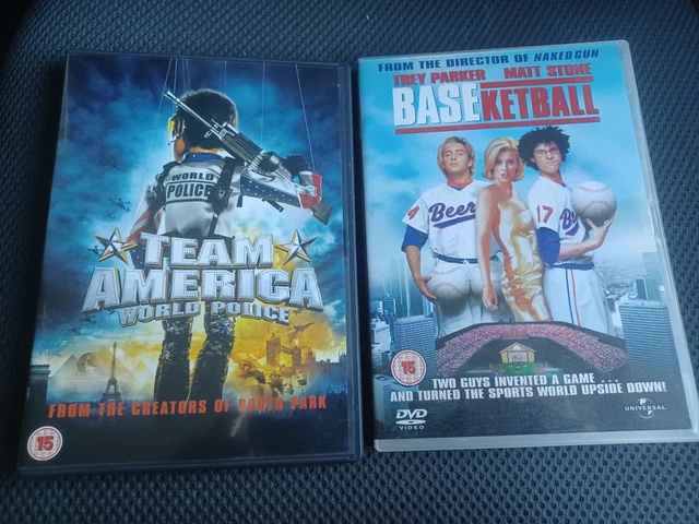 TEAM AMERICA WORLD Police & BASEketball DVDs Matt Stone Trey Parker ...