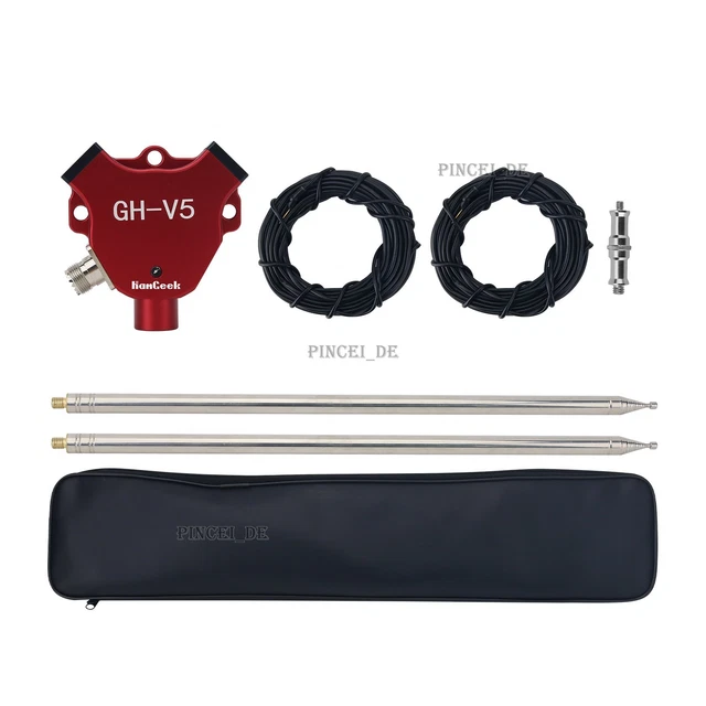 HAMGEEK GH-V5 V Shaped Antenna 7MHz-430MHz 200W IP68 Waterproof Balun ...