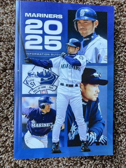 SEATTLE MARINERS 2025 Media Guide Information Guide featuring ICHIRO ...