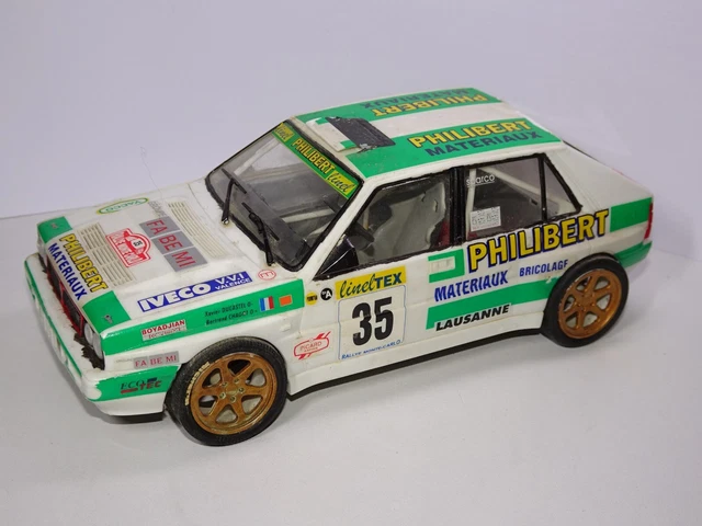 MAQUETTE MONTÉ LANCIA Delta integral HF 35 Rallye Monte Carlo 1996 ...