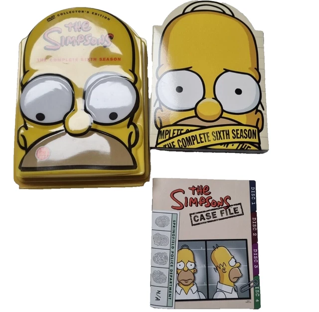 THE SIMPSONS COMPLETE sixth season collector's edition homer case dvd ...