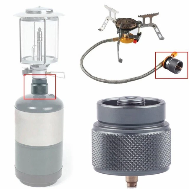 OUTDOOR PROPANE STOVE Tank Coupler with Convenient Canister Valve ...