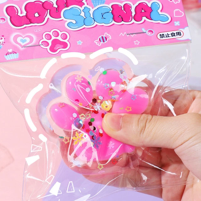 CAT PAW SQUISHY Fidget Toy Kawaii Soft Squeeze Decompression Stress ...