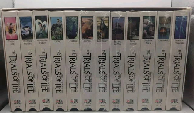 TIME LIFE DAVID Attenborough's The Trials of Life 12 VHS Box Set ...