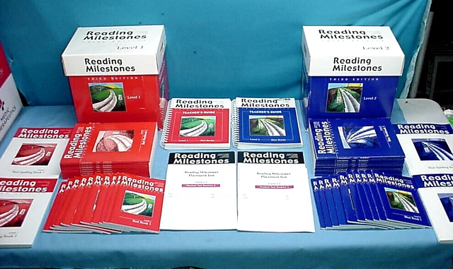 READING MILESTONES LEVEL 1&2 Workbook Student Spelling Home School ...