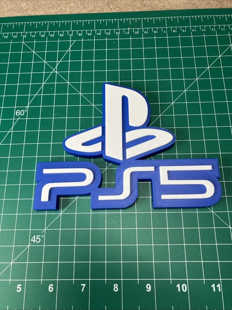 3D PRINTED PLAYSTATION 5 PS5 Logo Sign Display Fan Art Video Game £12. ...