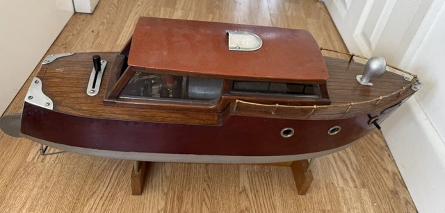 VERY RARE LIVE Steam Engine Bassett Lowke Twin Piston Live Steam Boat ...