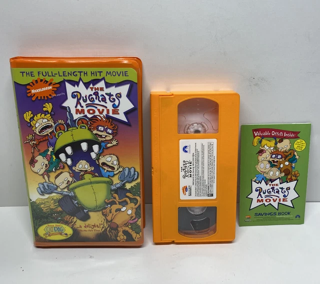 NICKELODEON THE RUGRATS Movie VHS Video Tape Nick Jr RARE Orange - SHIP ...