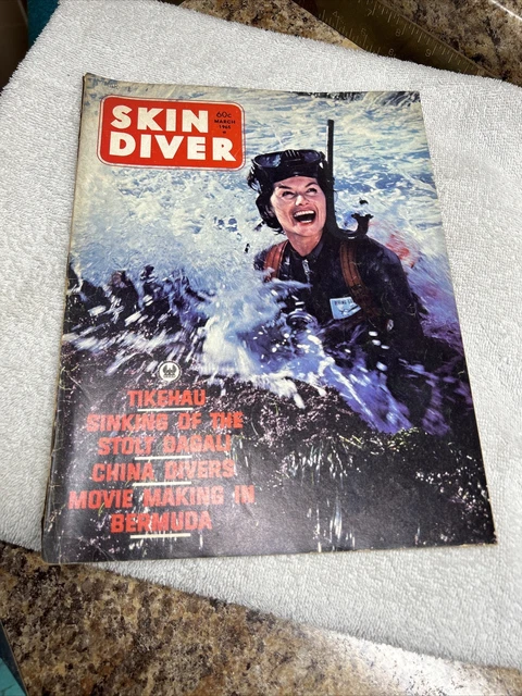 VINTAGE SKIN DIVER Magazine March 1965 Issue Tikehau Bermuda L@@k 🔥🔥 £7 ...