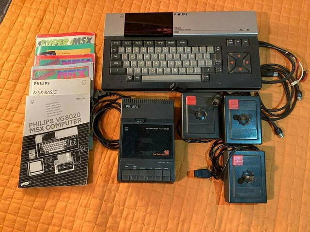 MSX PHILIPS HOME Computer VG 8020 con accessori e giochi - retrogame ...