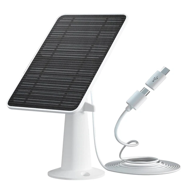 TYPE-C SOLAR PANEL Charger For Eufy Eufycam Cam E/2C/2/2 Pro USB ...