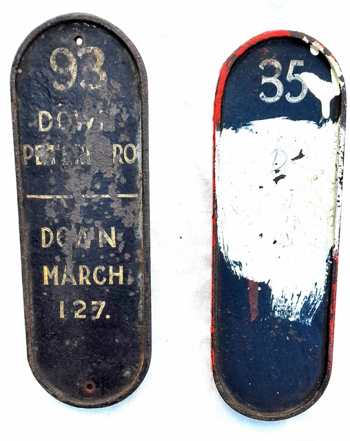 TWO GREAT EASTERN Railway Signalbox Lever Leads From The March Area £20 ...