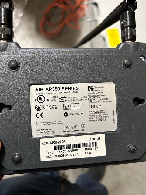 CISCO AIRONET 350 Series Wireless Access Point Air-Ap350 $20.00 ...