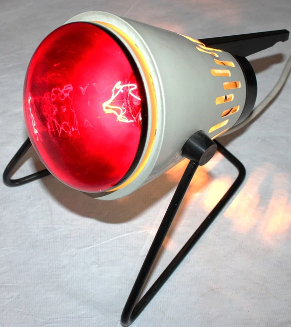 DDR WÄRMELAMPE ROTLICHT Lampe, 250 V, VEB Quarzlampen Markleeberg EUR ...