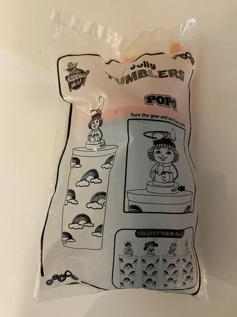 JOLLIBEE JOLLY POPO Tumbler Kiddie Meal Toy. 7" Cup with Figure. NIB ...