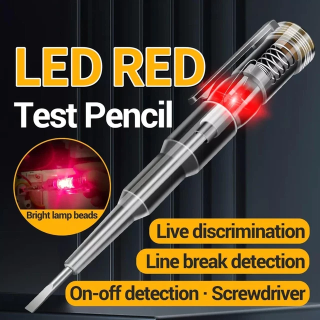 ELECTRICAL MAINS PHASE Tester Screwdrivers Test For Voltage Live ...