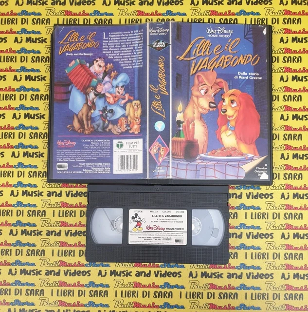 VHS*FILM LILLI E IL VAGABONDO 1990 ANIMAZIONE WALT DISNEY GRANDI ...
