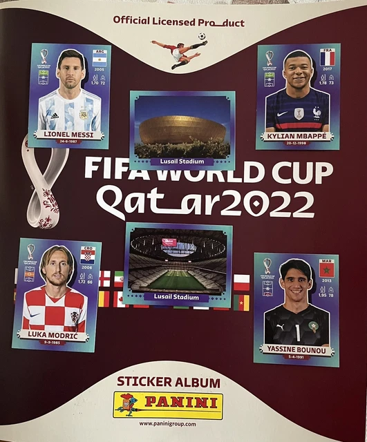 STICKERS PANINI FINAL Mundial Qatar 2022: Messi, Mbappé, Modric Y Bono ...