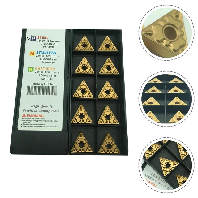 INSERTS EN CARBURE de tournage efficaces CNC 10 pièces TNMG160408HQ LF9011 TNMG EUR 24,20 ...