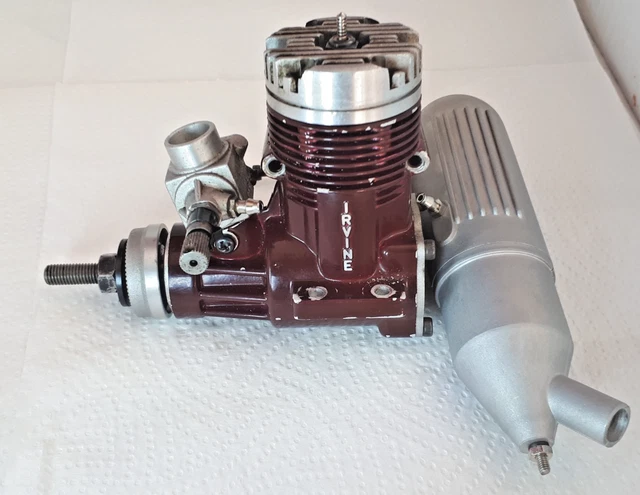 IRVINE 40 MK 1V two stroke model plane engine with new aftermarket ...
