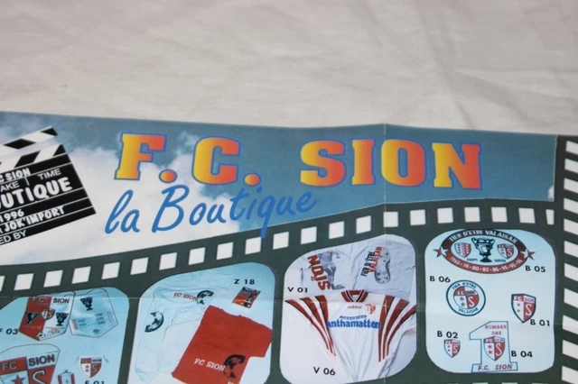 LOTE F.C. SION (Suiza 1997) - Catálogo Original "La Boutique", Carta y ...