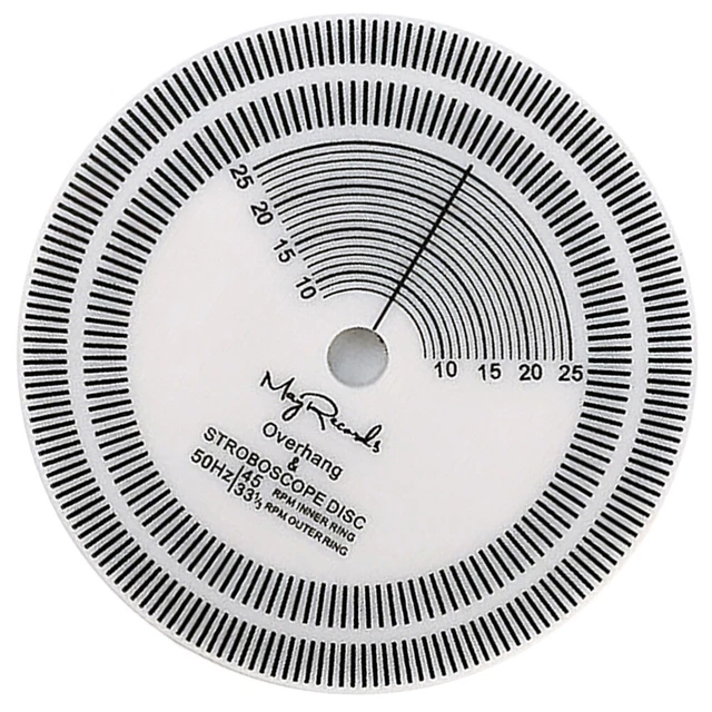 RECORD PLAYER DISC Turntable Protractor Vinyl Stroboscope CD Tester £9. ...