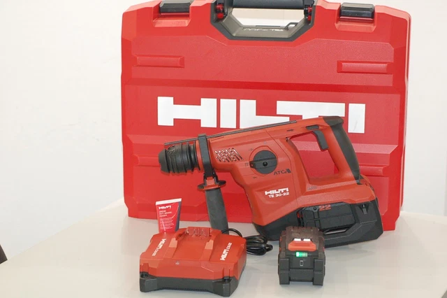 HILTI-TE30-22 NURON LI-Ion Akku-Bohrhammer +2 xAkku 8.00Ah +Ladegerät+Koffer EUR 1.095,00 ...