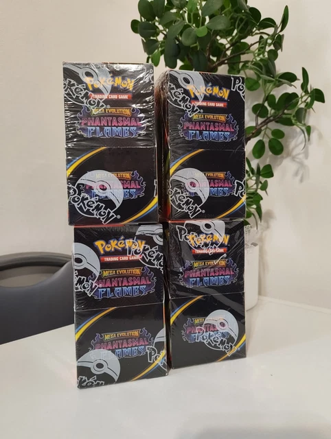 POKÉMON TCG PHANTASMAL Flames Half Booster Box - Bundle of 4 (72 packs ...