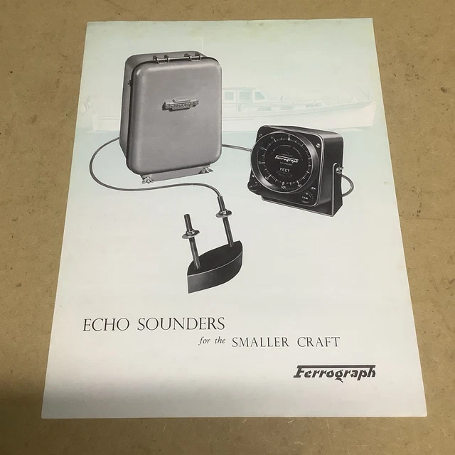FERROGRAPH ECHO SOUNDER Brochure - Extremely Rare £11.99 - PicClick UK