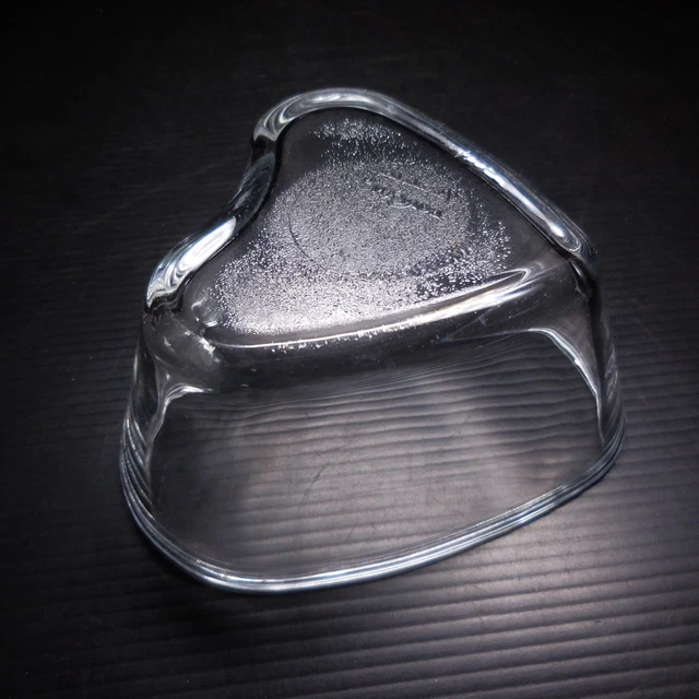 N25.210 PASABAHCE BORCAM Turkey Heart Cup Tidy Crystal Glass Art Deco £ ...