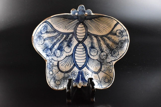 U5322: XF CHINESE Butterfly-shaped PLATE/dish utensils used in Senchado ...