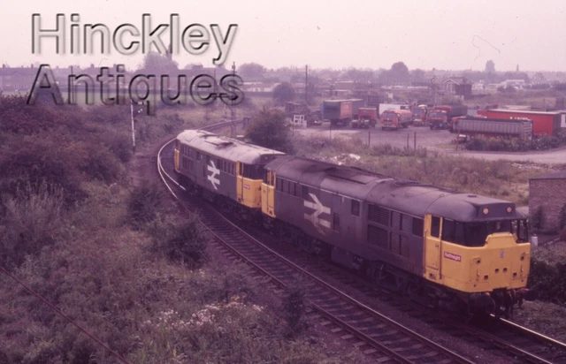 35MM SLIDE BR British Rail Diesel Loco Class 31's March West Junction ...