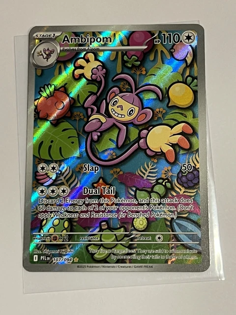 POKEMON TCG MEGA Evolutions Phantasmal Flames Ambipom 107/094 ...