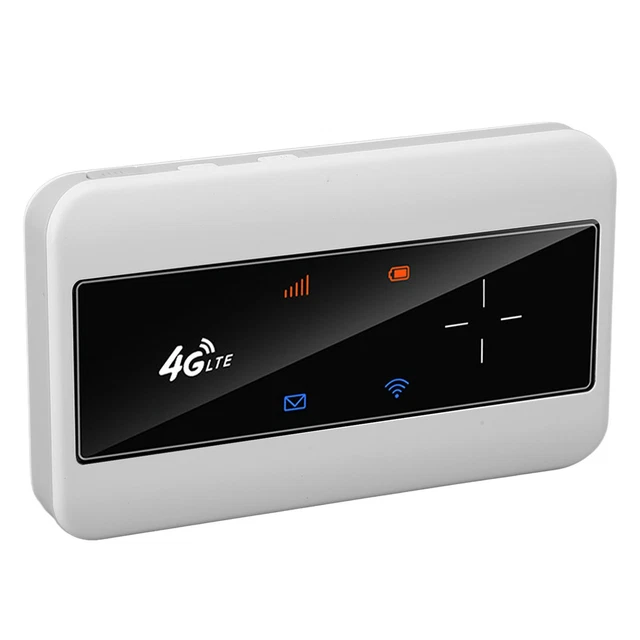 WHITE 4G LTE MIFI Router With Antenna 10 Users Sharing 150MBPS Plug In ...