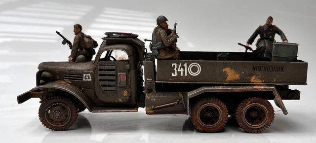 1:35 RUSSIAN ZIL-157 6x6 Truck Trumpeter Model Kit gebaut pro built ...