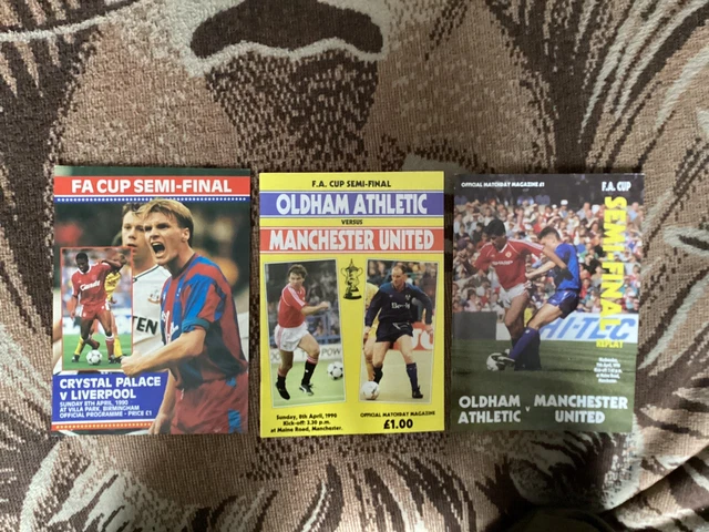 FOR SALE 1990 Fa Cup Semi Final football programmes £1.00 - PicClick UK