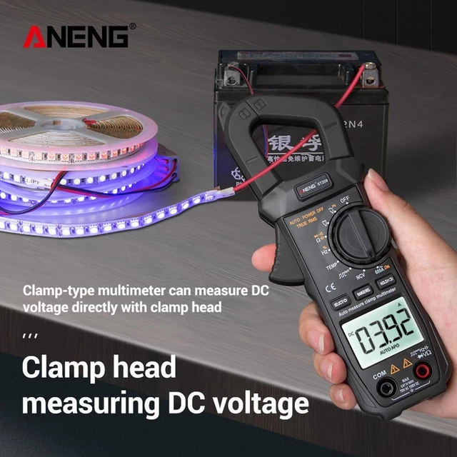 ANENG ST209 CLAMP Meter Digital Multimeter 6000 Counts AC/DC Voltage ...