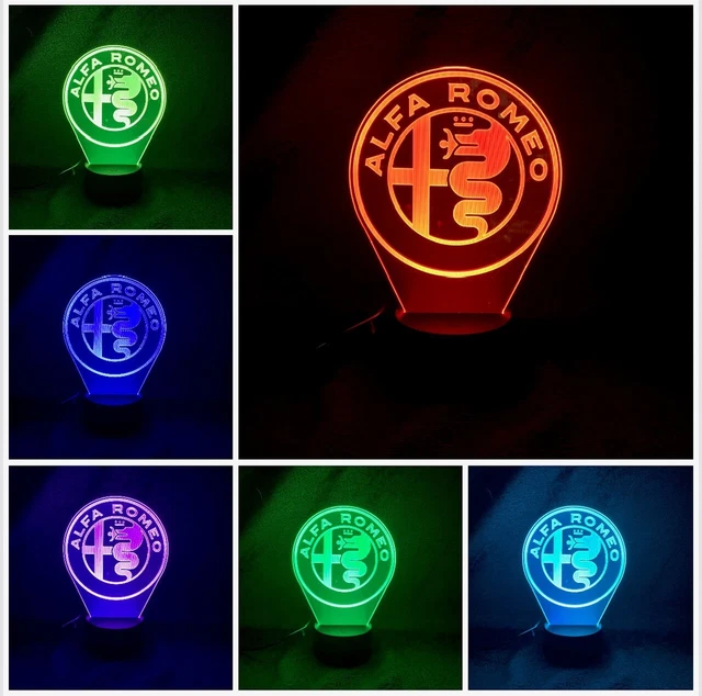 ALFA ROMEO MITO 4C Giulia LED Lamp 3D Personalize the Passion Gift Idea ...