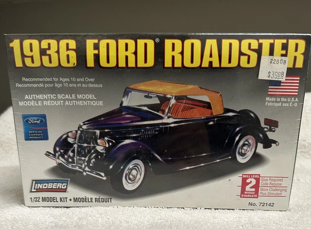 LINDBERG MODEL KIT Sealed Unopened Sealed 1934 Ford 3 Window Coupe 1/32 ...