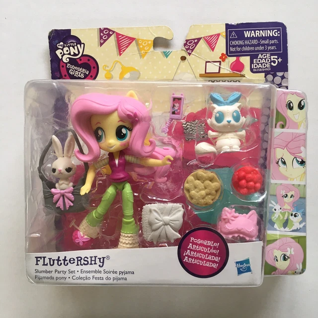 MY LITTLE PONY Equestria Girls Minis Fluttershy Slumber Party Set - New ...