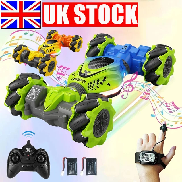 360° RC STUNT Car Remote Control Off-Road Gesture Sensing Twisting Flip ...