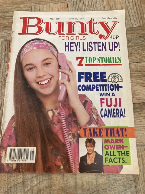 BUNTY FOR GIRLS Magazine No. 1850 26 June 1993 — Mark Owen — Vintage £5.43 - PicClick UK