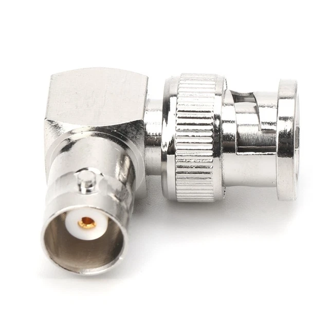 RF COAXIAL CABLE Adapter L-shaped BNC Male Right Angle to Female ...