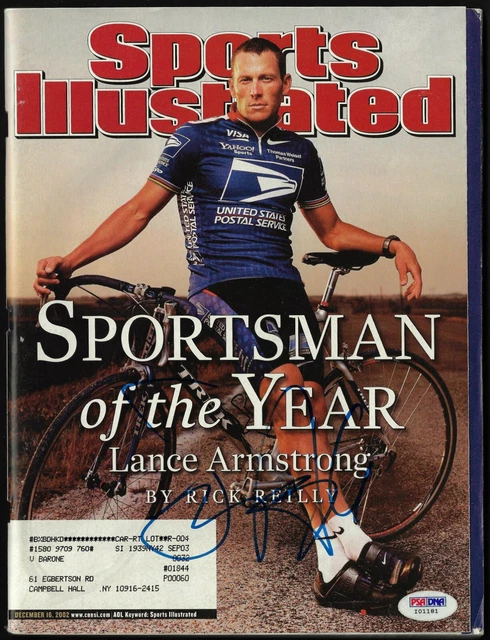 MAGAZINE SPORTS ILLUSTRATED signé Lance Armstrong, ADN du PAS 2002 EUR ...