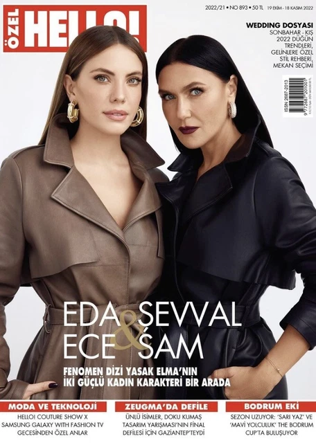 HELLO TURKEY 2022 (Magazine)-N:893, Eda Ece, Sevval Sam, Yasak Elma £112.88 - PicClick UK